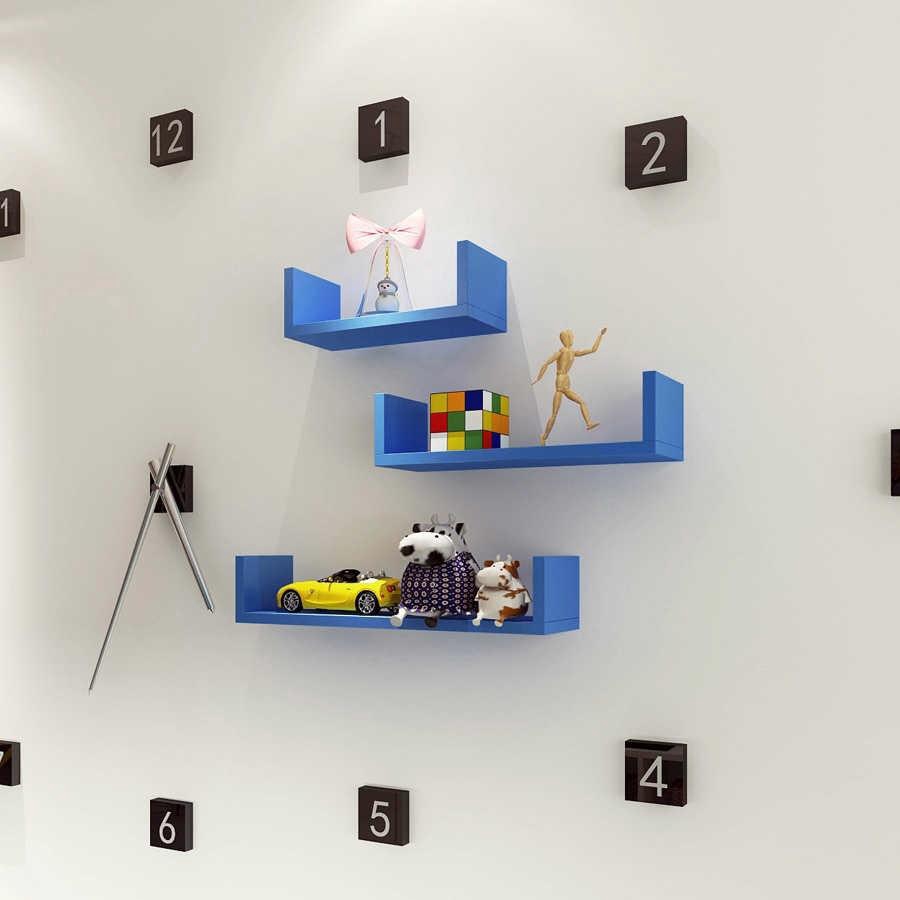 [READY STOCK] Set of 3 U shape Wall-Mounted Shelves Set - Design A ...