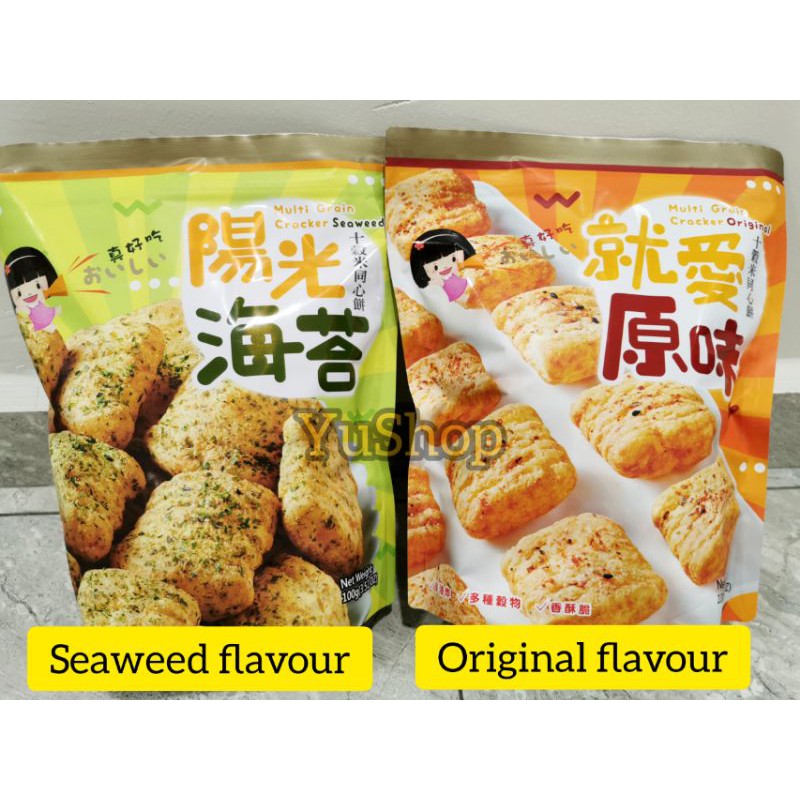 [Combo] Multi Grain Cracker (Original/ SEAWEED/ Chocolate ) [原味和海苔十谷同心饼 ...