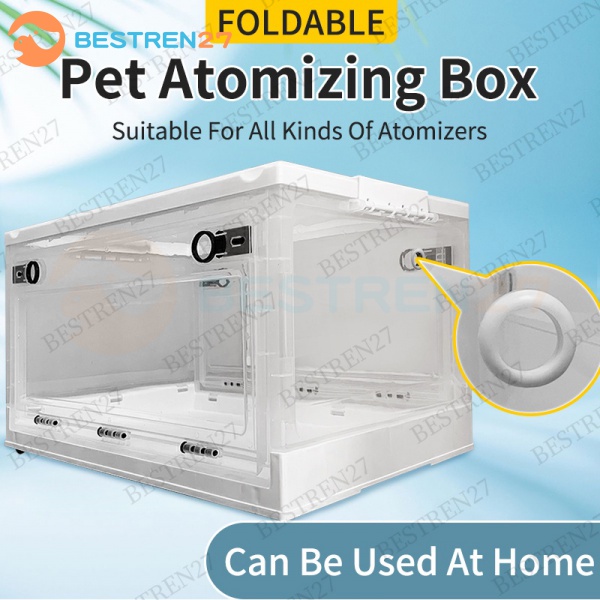 Pet Atomizing Box Oxygen Folding Breathable Cat Cage Dog Special ...