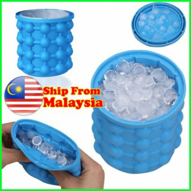 MAGIC ICE CUBE MAKER BLUE COLOR ICE GENIE - DT450 | Shopee Malaysia