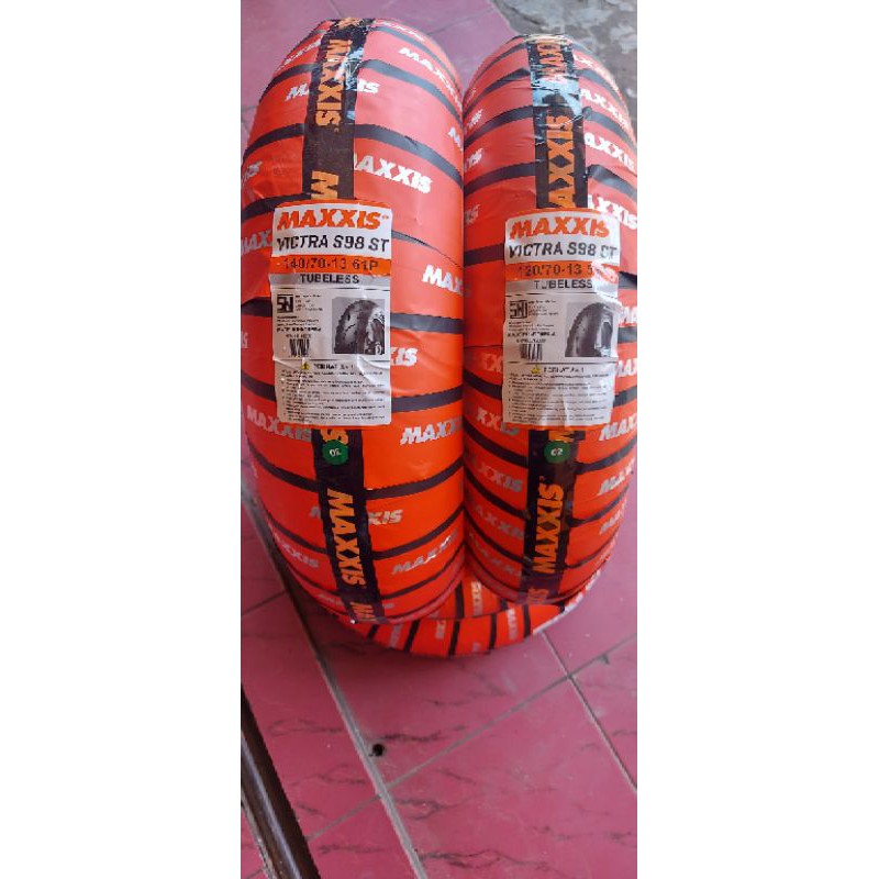 Maxxis VICTRA NMAX PACKAGE 120/70+140/70-13 TUBLES NMAX UPSIZE NMAX ...
