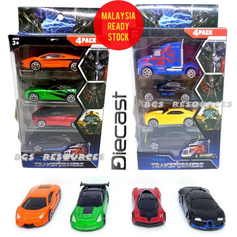 👍ALLOY CAR👍 4PCS TRANSFORMERS CARS DIECAST CAR TFM ALLOY CARS ...