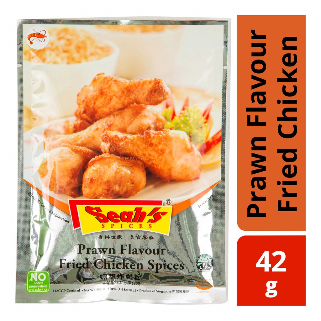 Seah's Spices Sachet - Prawn Flavour Fried Chicken 虾酱鸡 | Shopee Malaysia