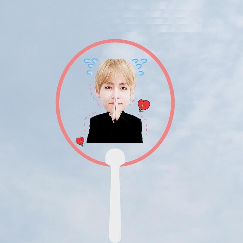 Transparent Hand-Held Fan BTS, JIMIN, JUNG KOOK, V | Shopee Malaysia