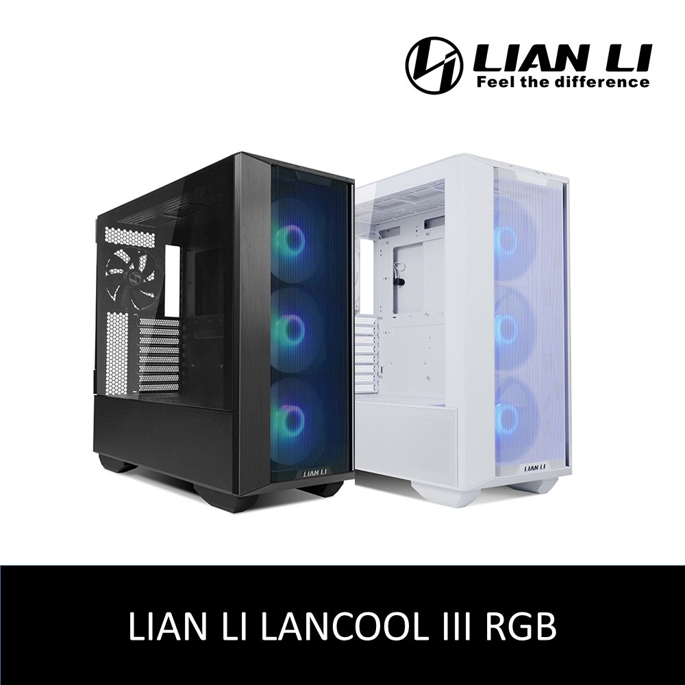 LIAN LI LANCOOL III RGB VERSION ATX CASE - ( BLACK / WHITE) | Shopee ...