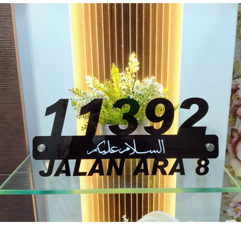 NEW ARRIVAL HOUSE SIGNAGE/NOMBOR RUMAH/NOMBOR PLAT RUMAH MODERN DESIGN ...