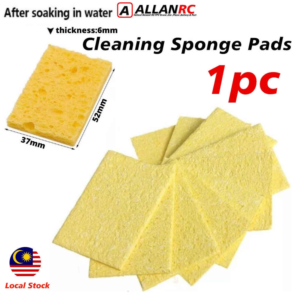 1Pc 52mmx37mmx6mm Cleaning Sponge for Soldering Iron Tips Remove Slag ...