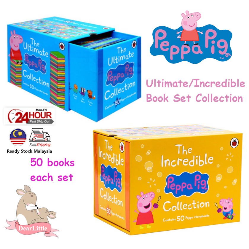 Peppa Pig Ultimate / Incredible Book Collection Set 50 Books Children ...