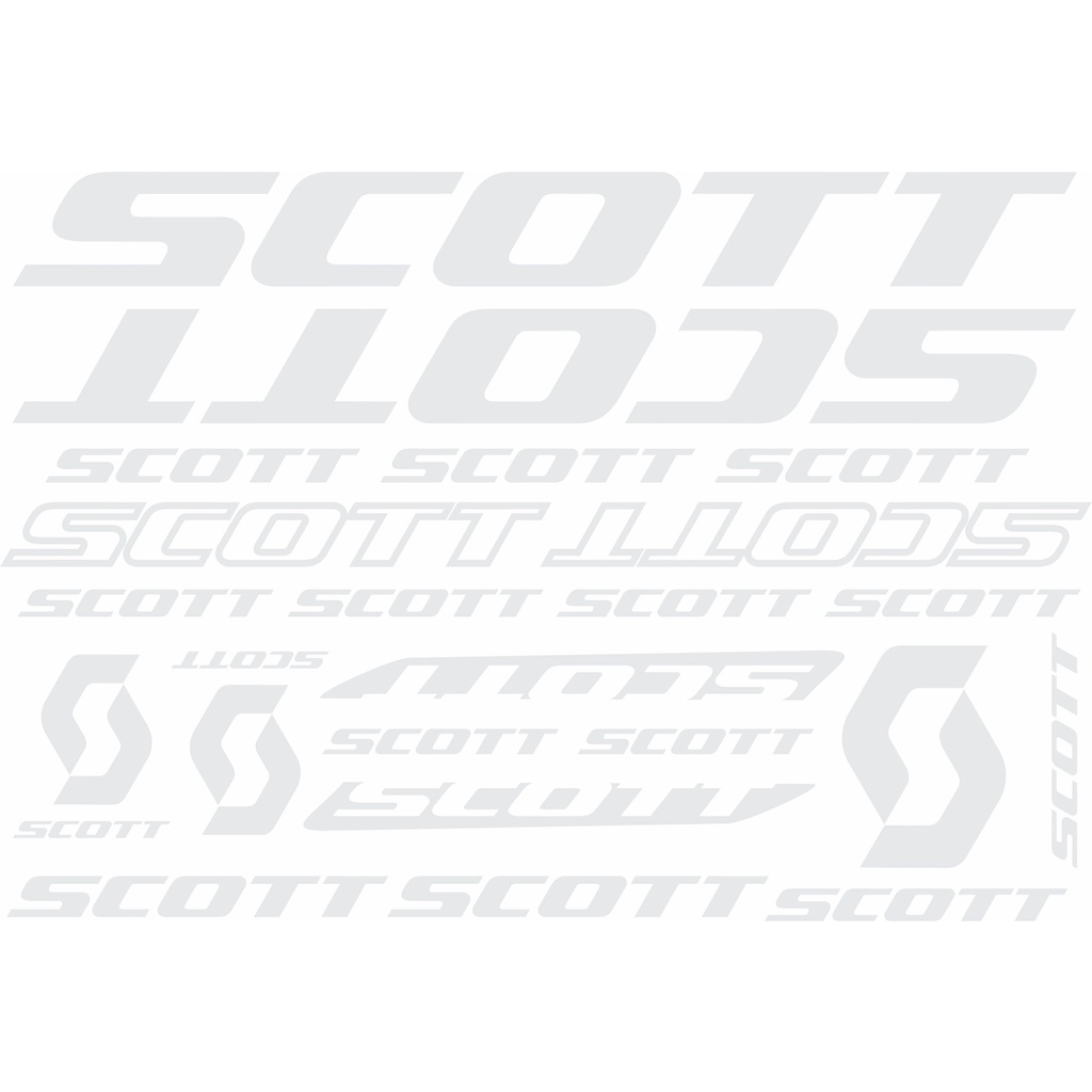 NEW SCOTT and SCALE Cycling stickers WHOPPING! 22 pcs! vinyl cut out ...