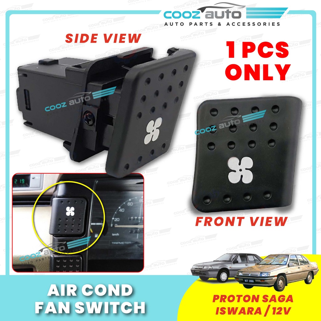 Proton Saga 12V Iswara dashboard Air Cond Fan Switch Button | Shopee ...