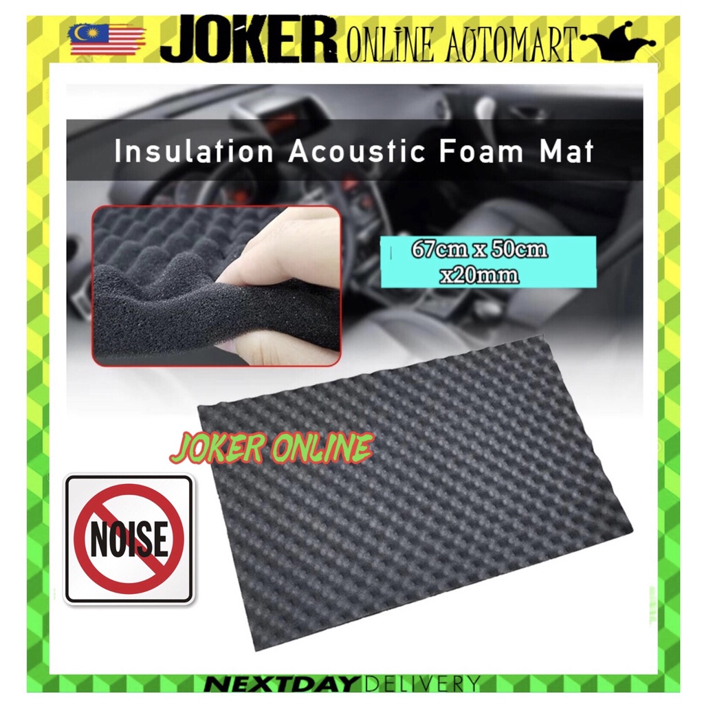 Wave Sound Insulation Cotton Pad Acoustic Heat Noise Dampening Sponge ...