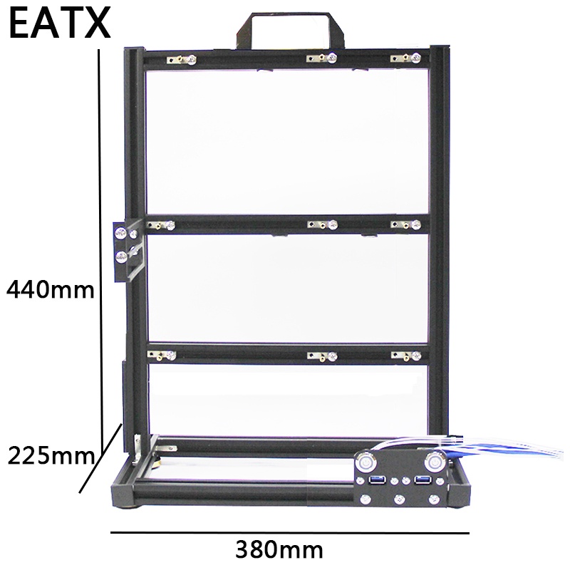 EATX/ATX/ITX/MATX MOD frame Open Computer Case Vertical Chassis Shelf ...