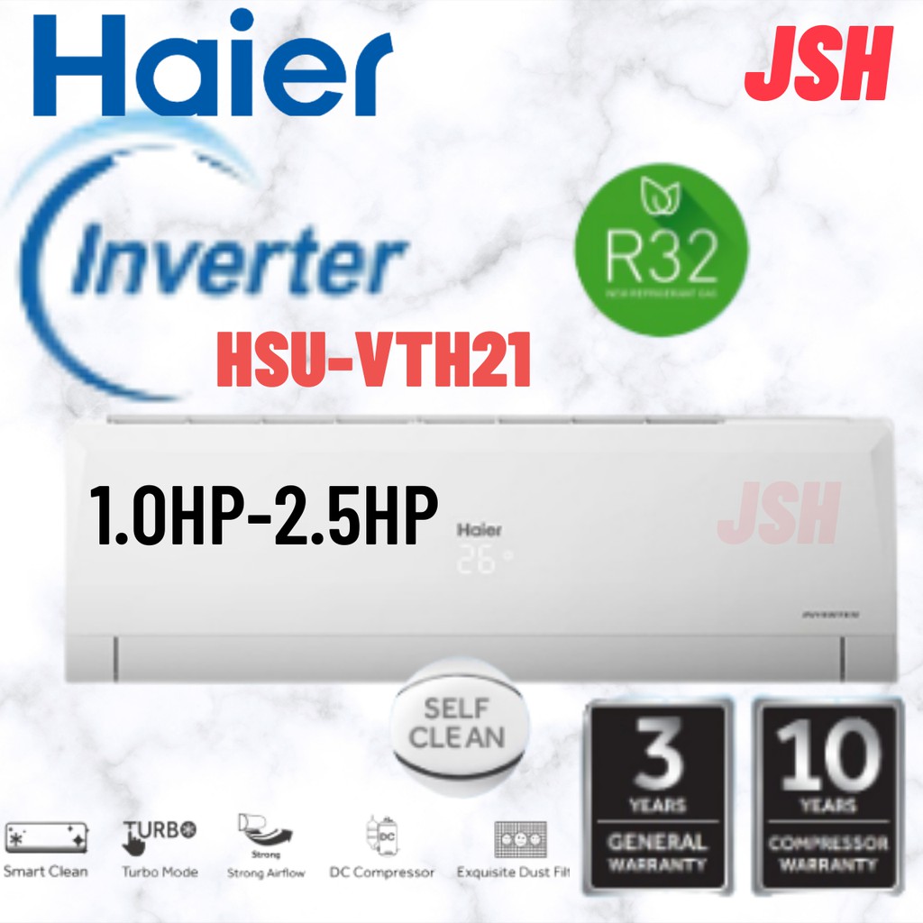 HAIER R32 INVERTER WALL MOUNTED AIR COND | Shopee Malaysia