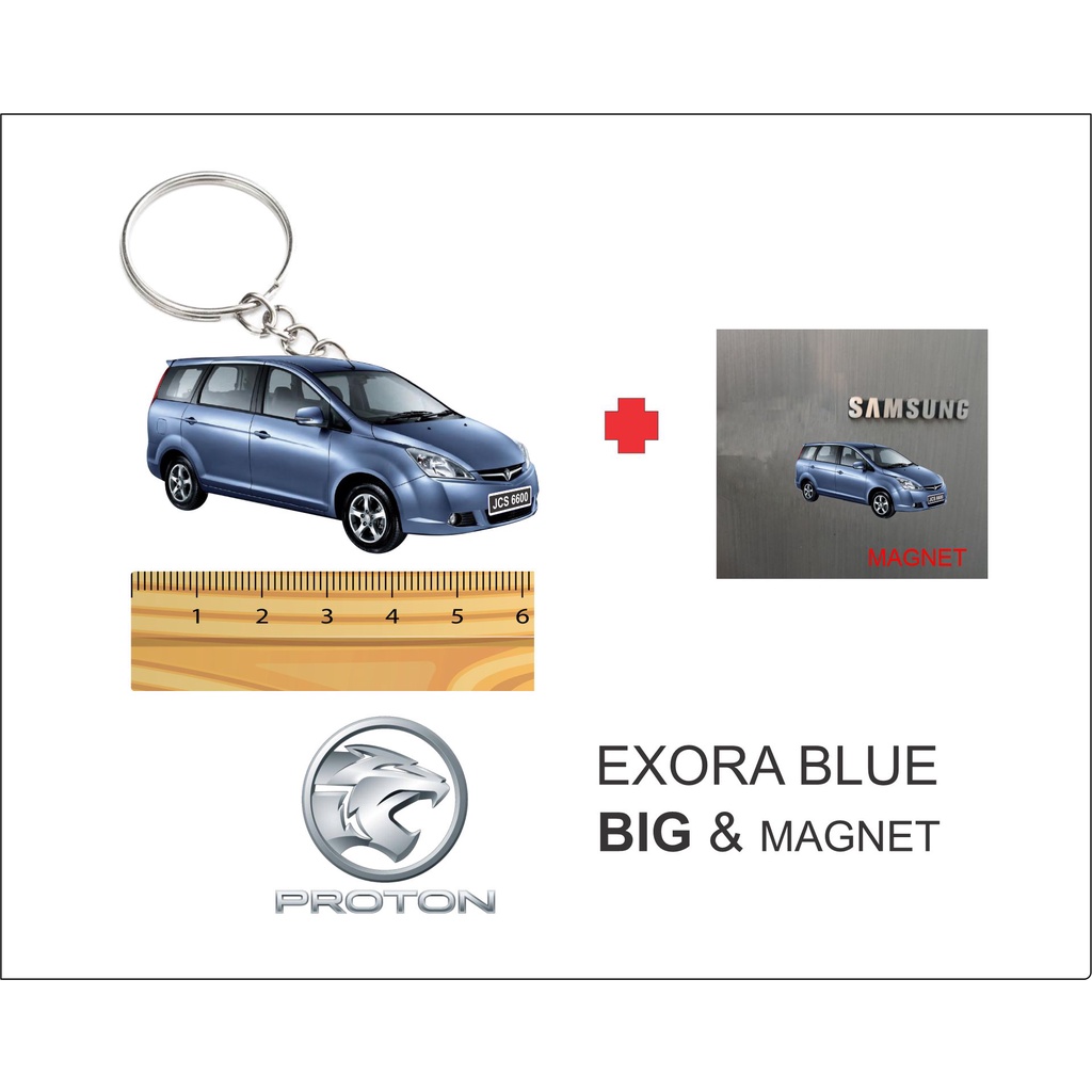 proton exora blue keychain 2d | Shopee Malaysia