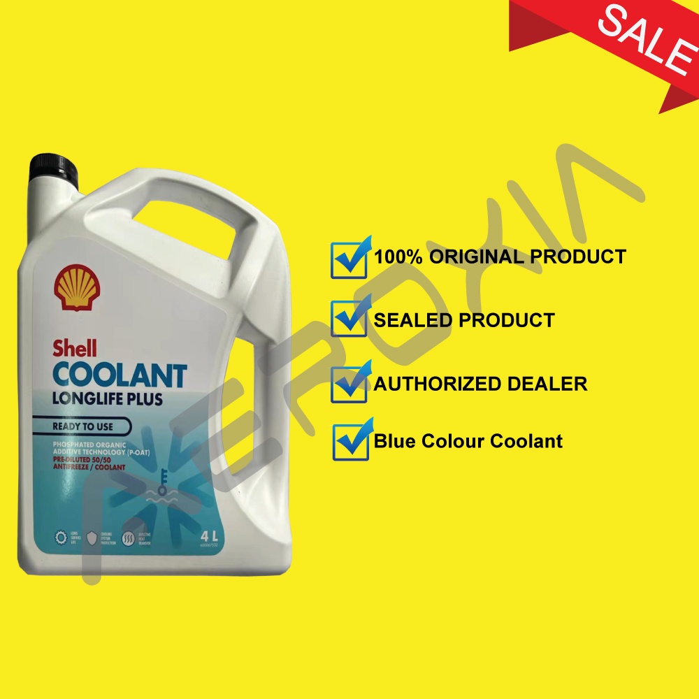 SHELL COOLANT LONGLIFE PLUS BLUE 4L | Shopee Malaysia