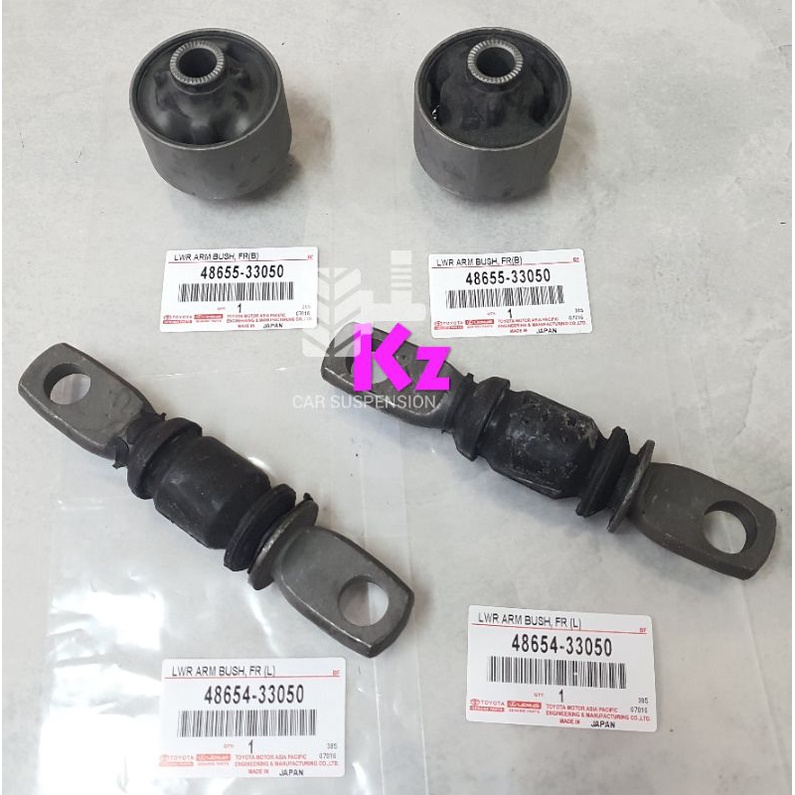 TOYOTA JAPAN - 1 SET 4PCS -FRONT LOWER ARM BUSH - TOYOTA ESTIMA ACR30 ...