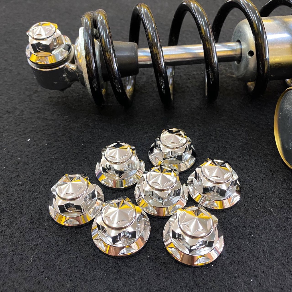 🔥🇹🇭NUT CNC ABSORBER SAIZ 14 KIRI KANAN 🇹🇭🔥 WAVE EX5 CNC ORIGINAL HENG ...