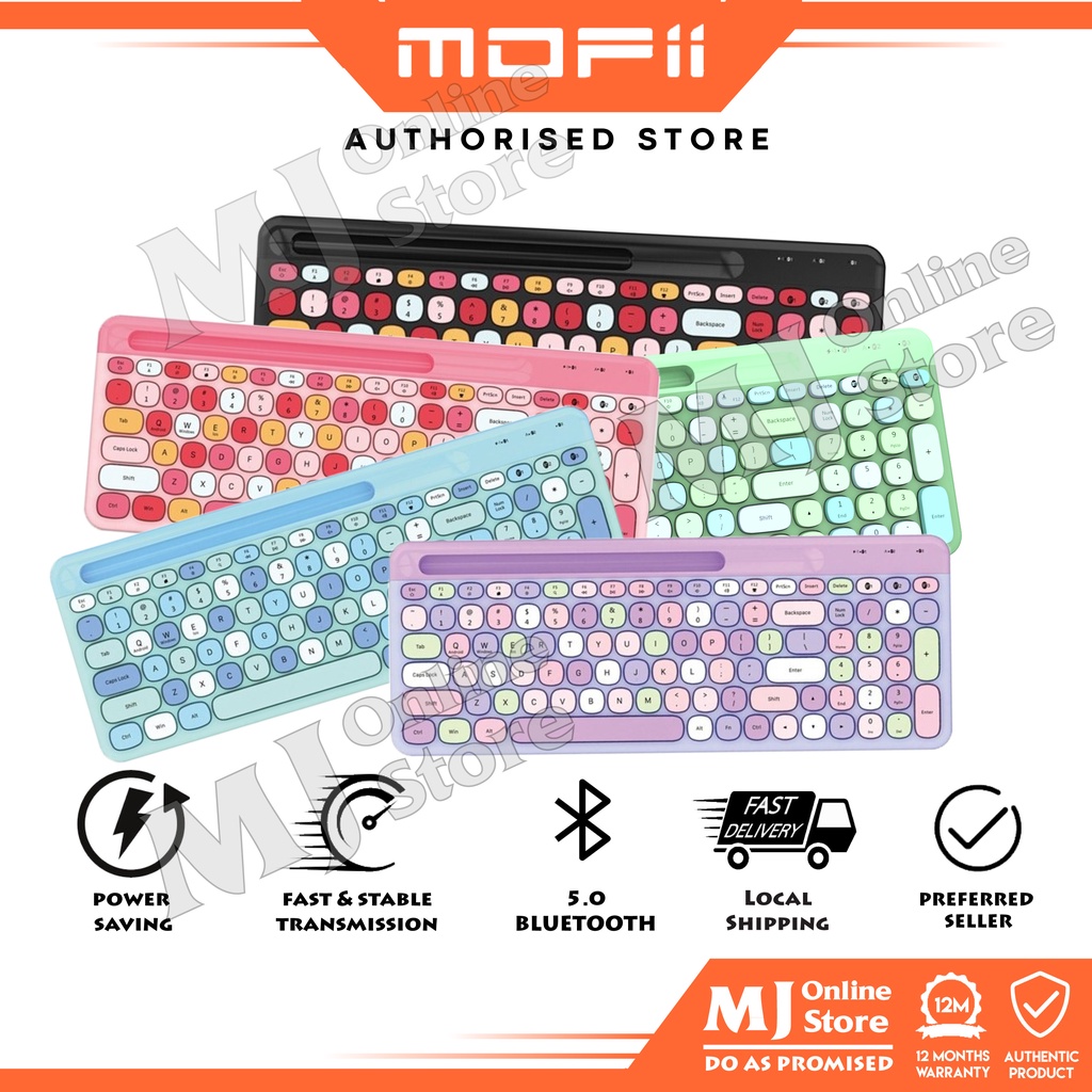 MOFii 888 Bluetooth Slim Keyboard for Desktop , Tablet , Mobile Phone ...