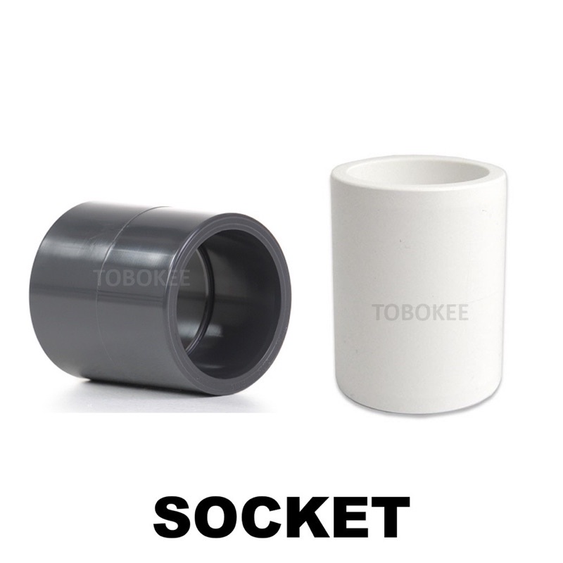 PVC Fitting Pipe Joint Connector Penyambung Paip DIY / CONDUIT / PVC Grey Pipe | Shopee Malaysia