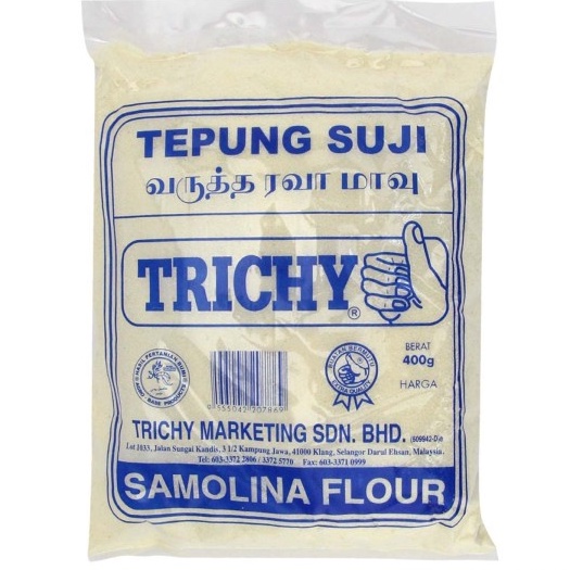 TRICHY SAMOLINA FLOUR (TEPUNG SUJI) 400G | Shopee Malaysia