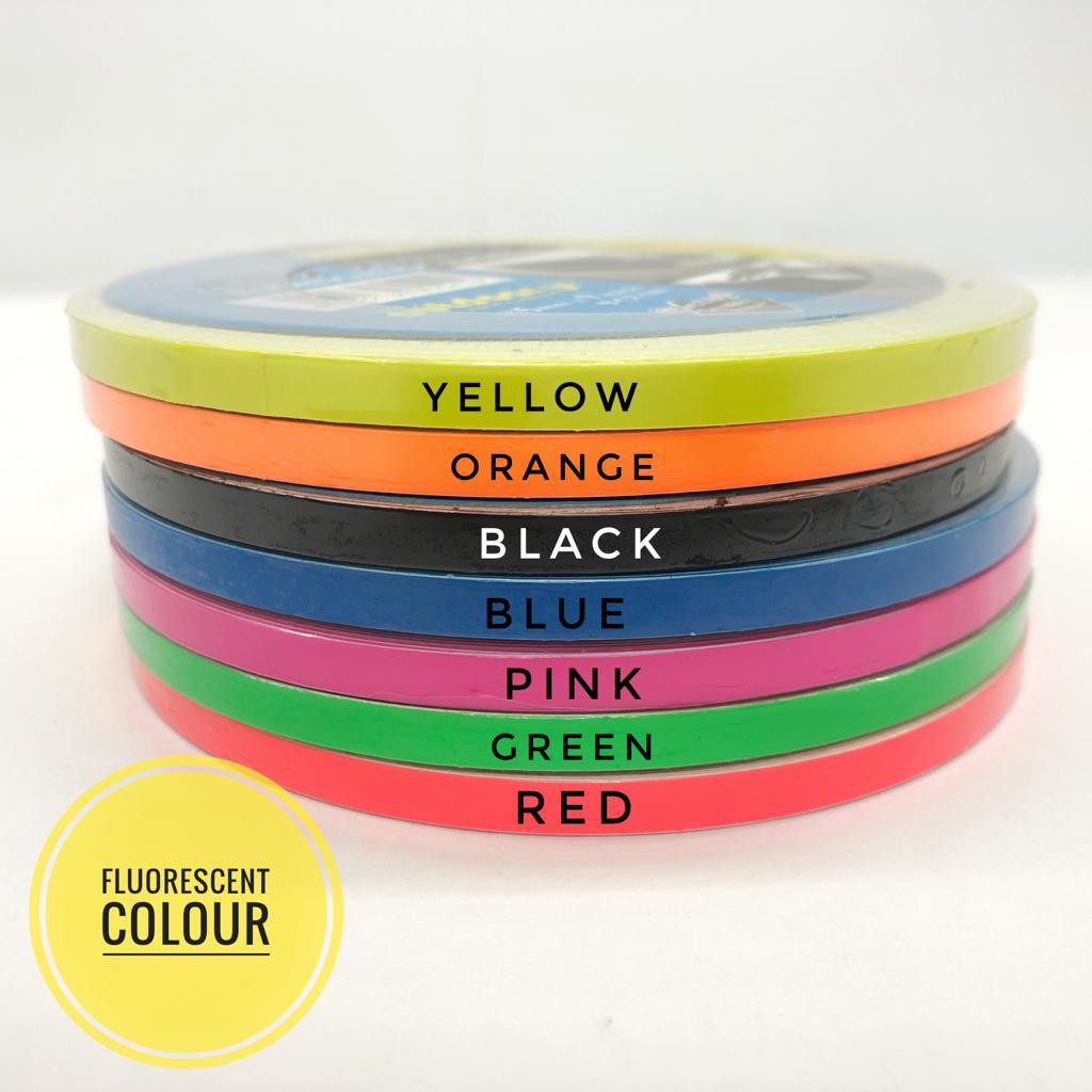 CACTUS FLUORESCENT PVC BORDER TAPE (5MM X 9YARDS) | Shopee Malaysia