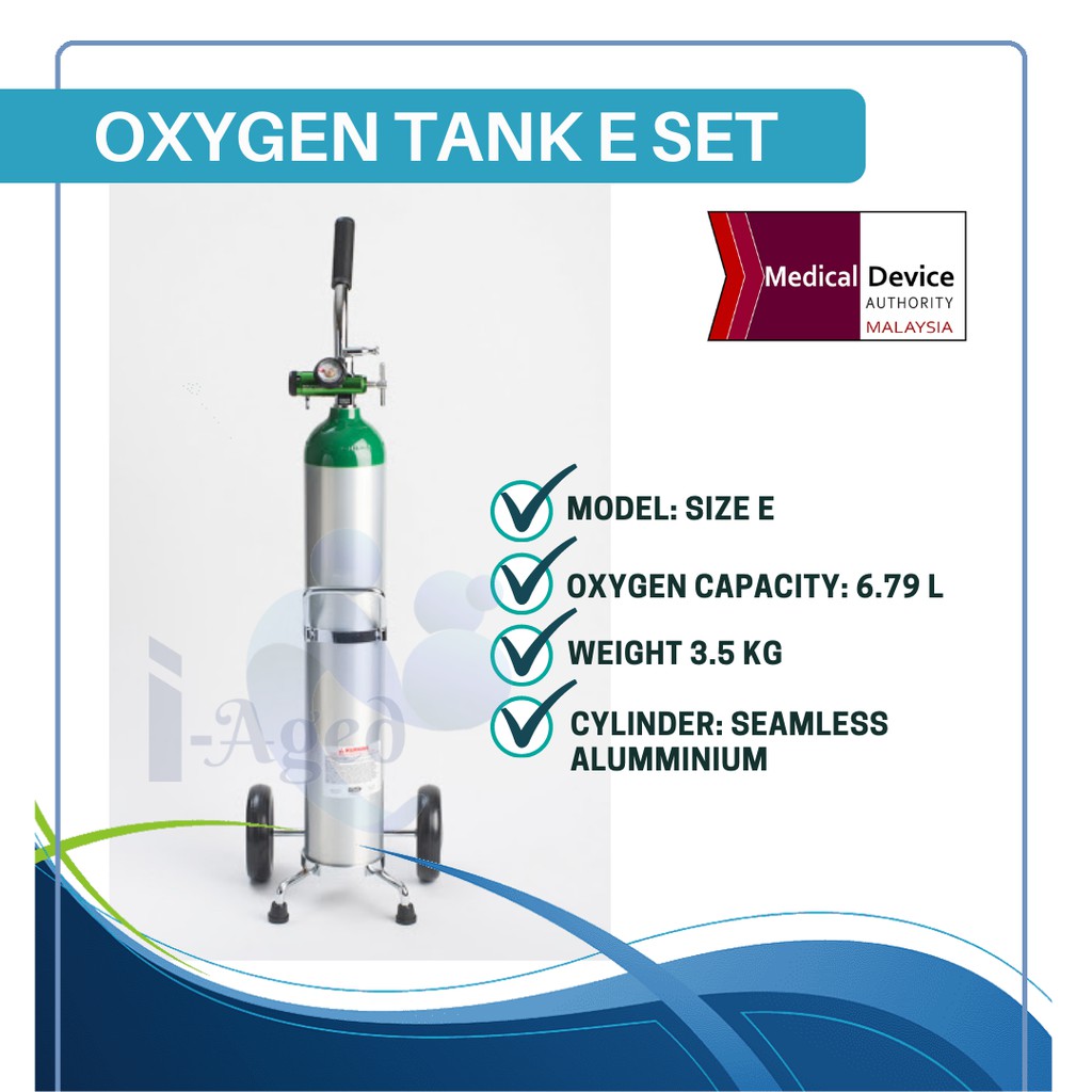 Medical Oxygen Cylinder Tank Set with Regulator/ Humidifier and Nasal ...