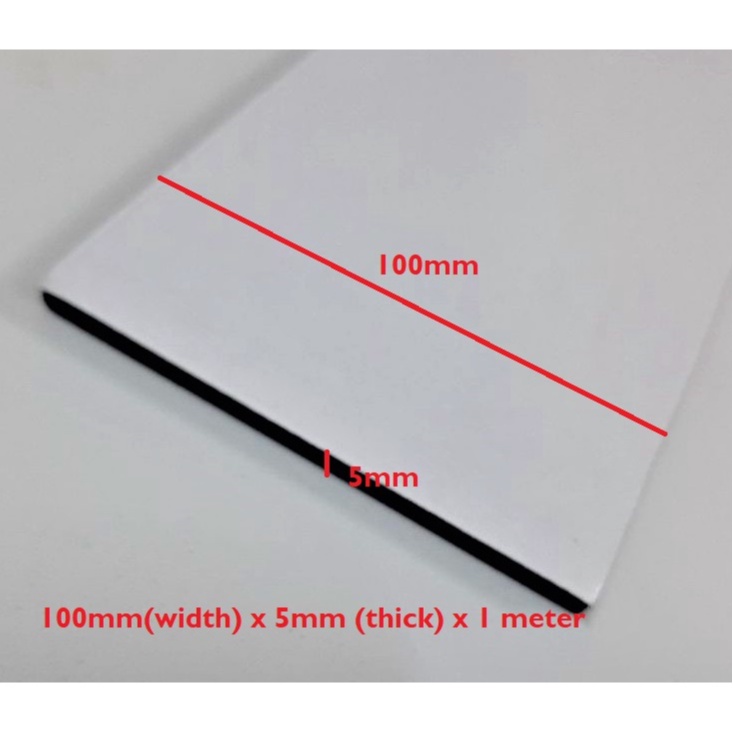 EVA Foam Single Sided Tape 1 Meter (Black) Various Size thick 10MM 15MM 20MM 25MM Pelbagai ...