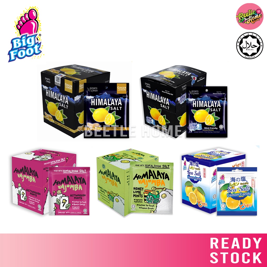 【Wholesale RM15.80】 Himalaya Sea Salt Sport Mint Big Foot Salt Lemon ...