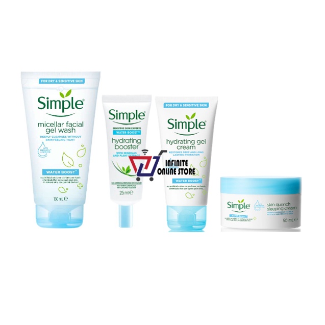 [Clearance] SIMPLE Water Boost Series Skincare Products | Shopee Malaysia