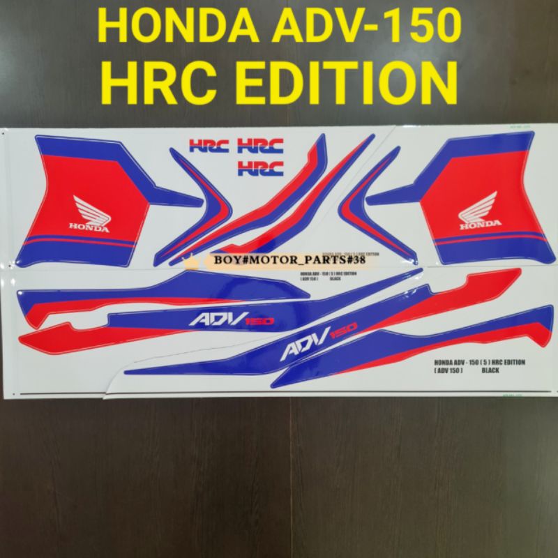 HONDA ADV - 150 HRC EDITION ( 5 ) BODY STICKER ( READY STOCK ) | Shopee ...