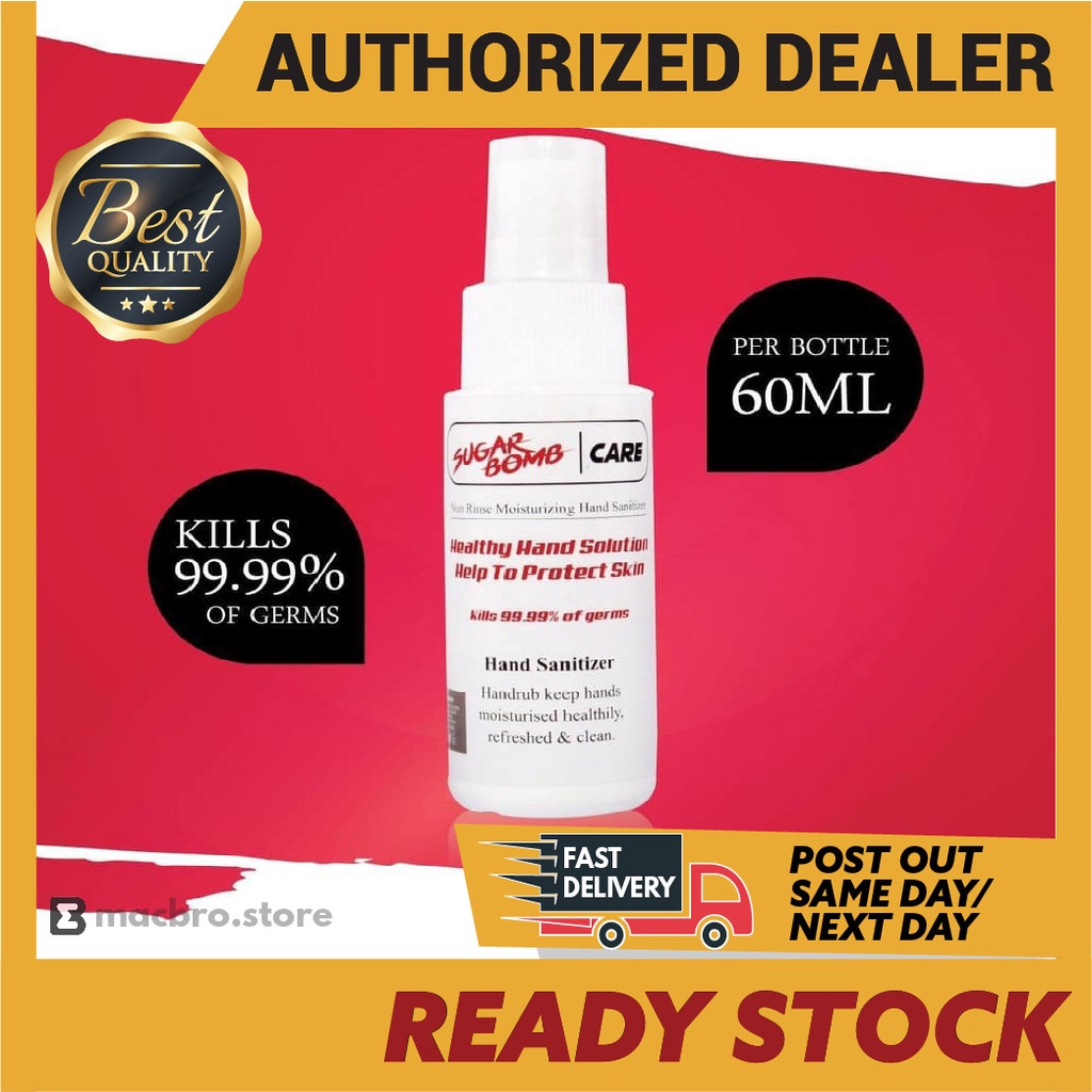 Sugarbomb Hand Sanitizer KKM Approve 70% Alcohol 30ml 60ml Fragrance ...