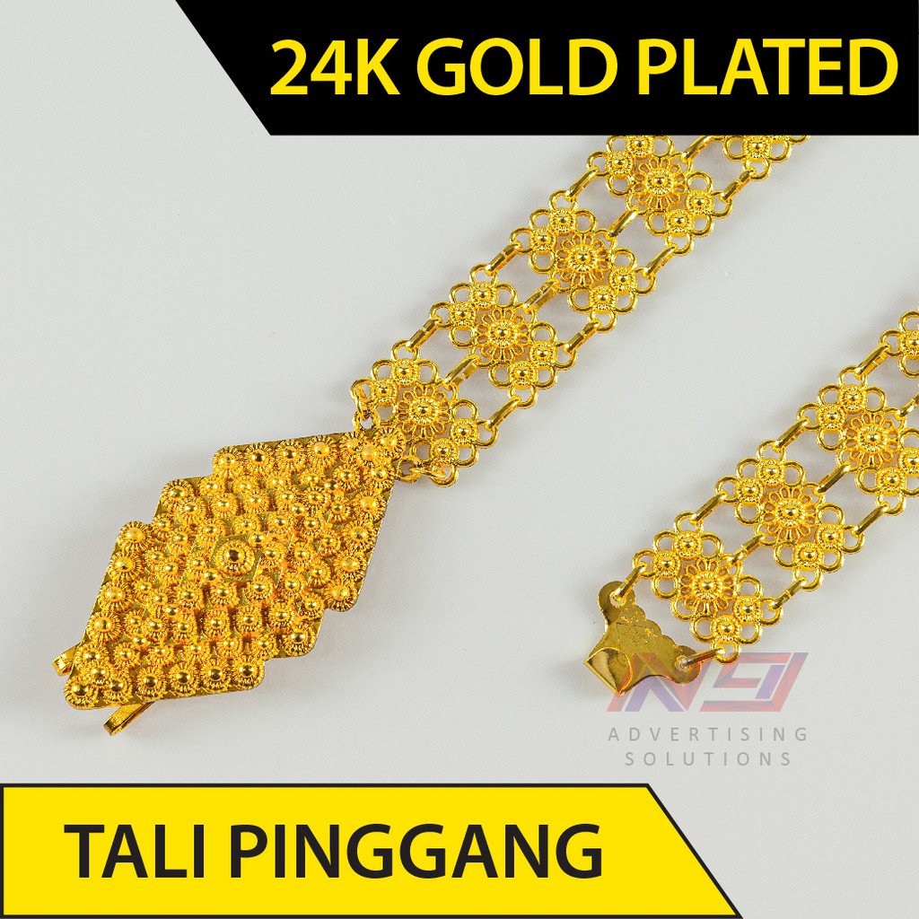 Tradisional Tali Pinggang Besi Pengantin Emas Kualiti Premium Gold ...