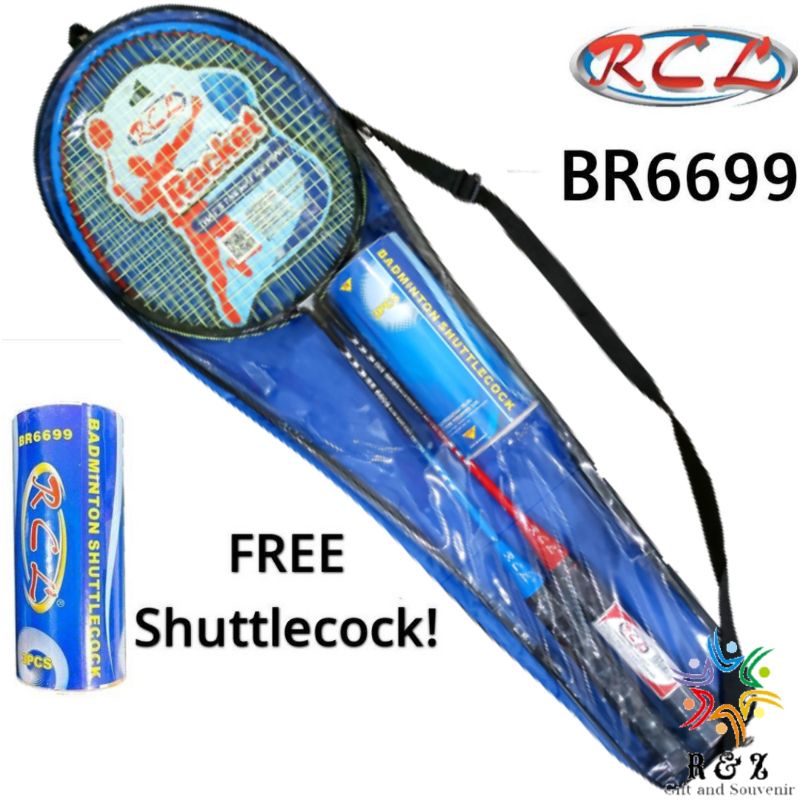RCL Badminton Racket BR6699 / BR6688 FREE 3PCS Shuttlecocks / RCL ...