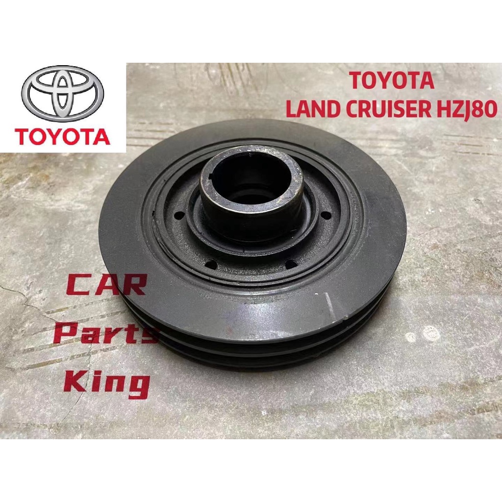 ( 100% ORIGINAL ) TOYOTA LAND CRUISER HZJ80 CRANK SHAFT PULLEY , MAIN ...