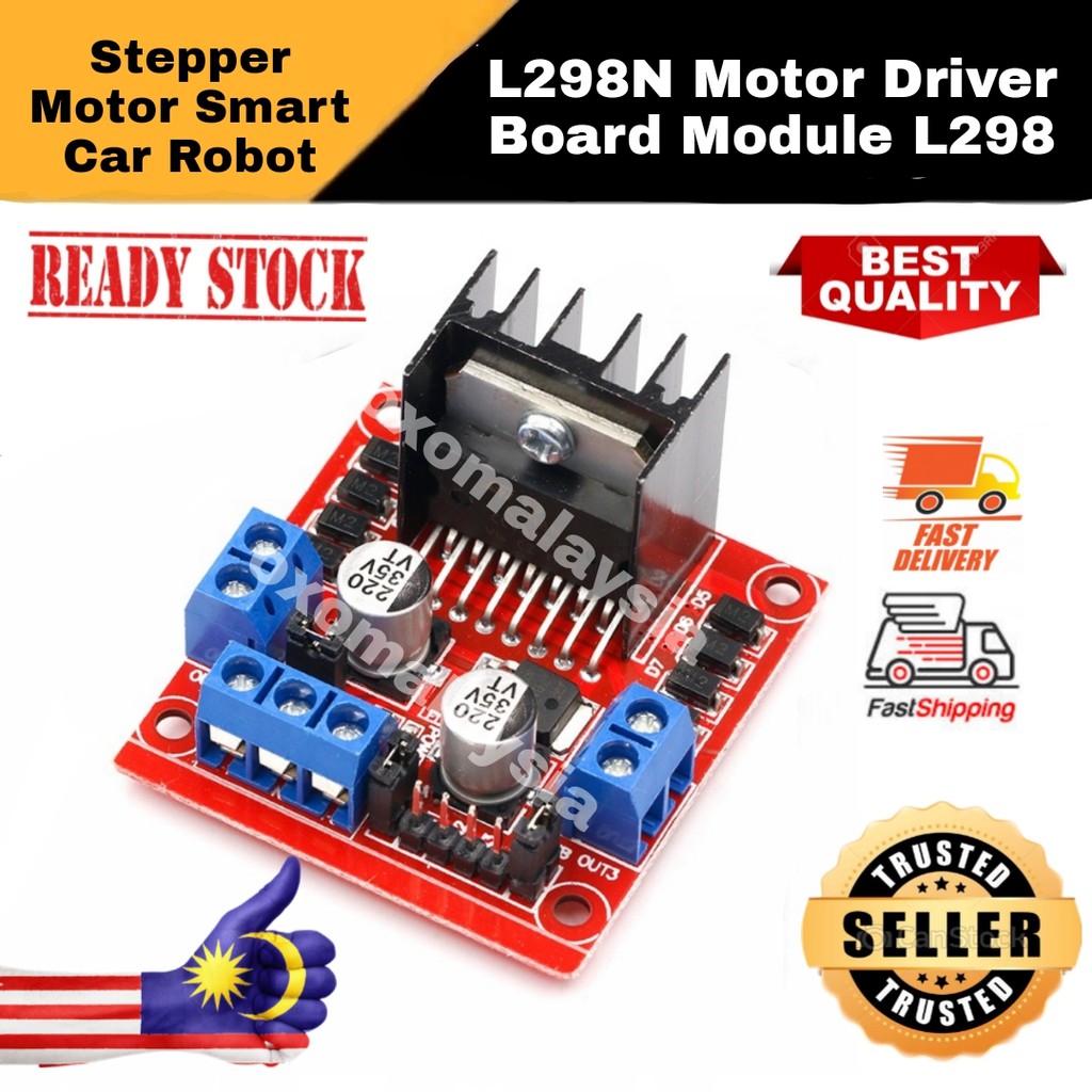 L298N Motor Driver Board Module L298 Stepper Motor Smart Car Robot ...