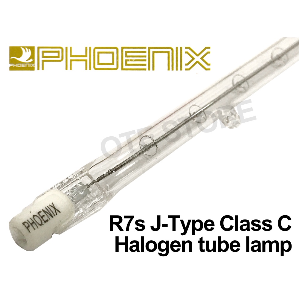 J' Phoenix R7s J-Type 100W / 150W / 300W / 500W Halogen Tube Lamp (78mm ...
