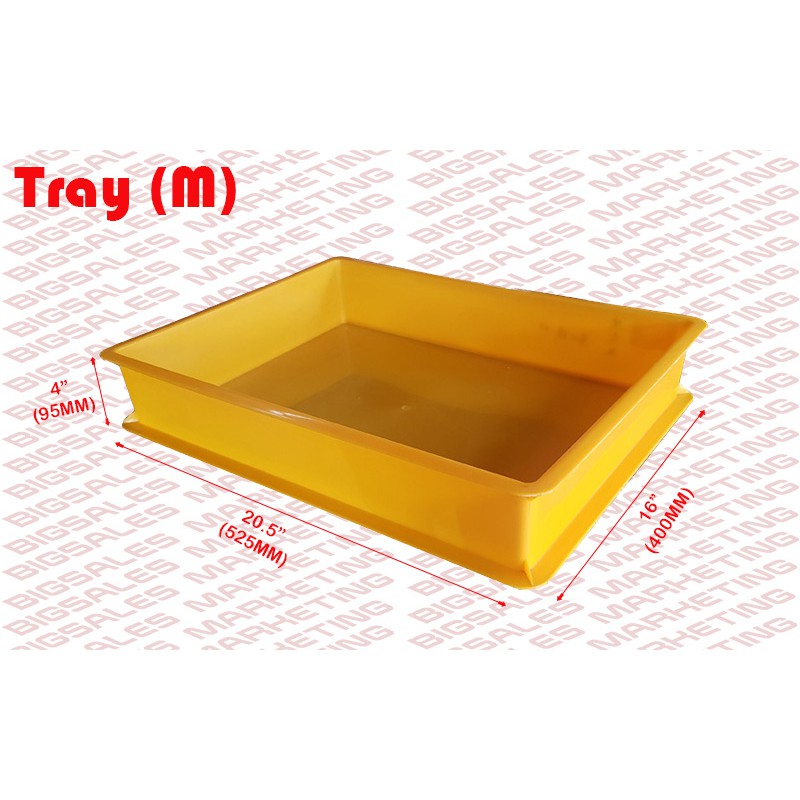 BIGSALES Stackable Plastic Food Grade Tray Bread Cake Bakery Tray ...