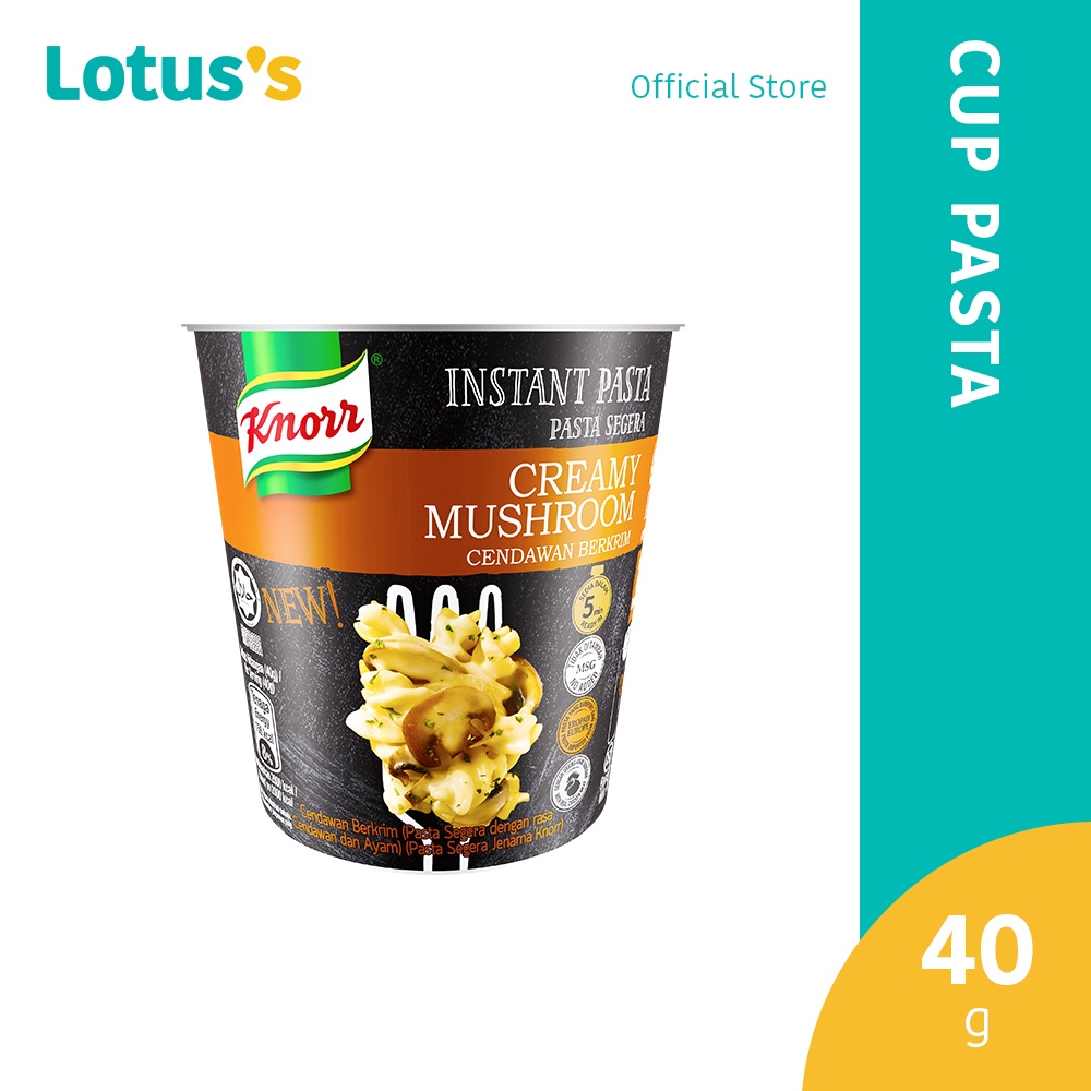 Knorr Cup Instant Pasta Creamy Mushroom 40g | Shopee Malaysia