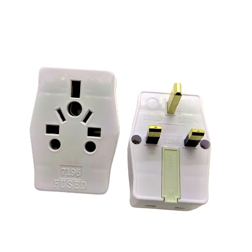 13 AMP 3 Pin Multi Socket With Fuse Adaptor Plug Socket 3 ( 1pcs ...