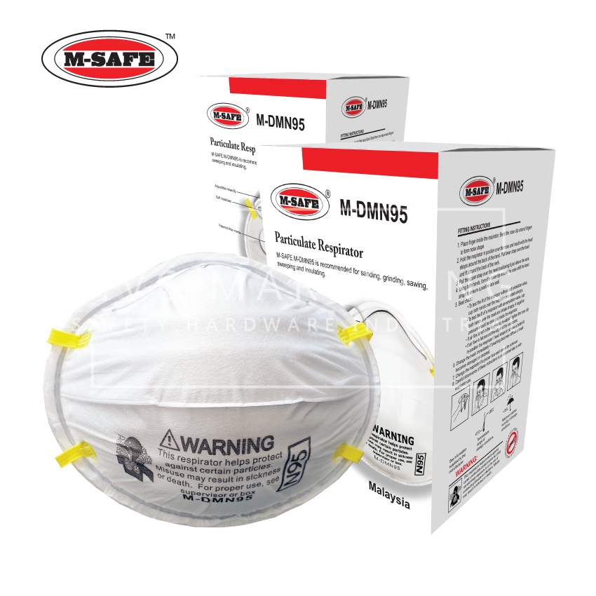 M-SAFE N95 PARTICULATE RESPIRATOR/ N95 RESPIRATOR MASK - 20 PCS/BOX ...