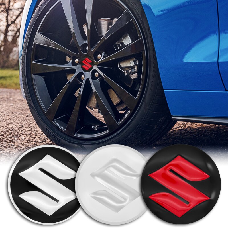 4Pcs 56mm Auto Emblem Logo Wheel Center Hub Cover Sticker For Suzuki ...
