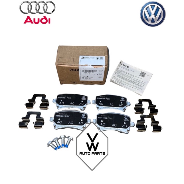 ( 100% ORIGINAL ) VOLKSWAGEN GOLF MK5 MK6 JETTA SCIROCCO AUDI A3 A4 A6 TT REAR DISC BRAKE PAD ...