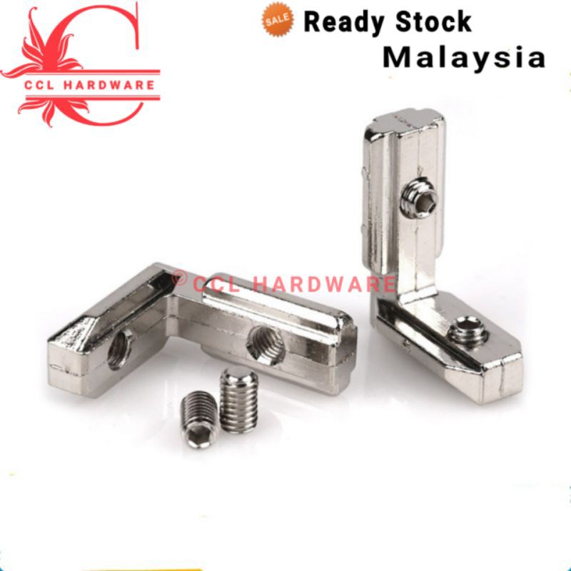 T Slot L Bracket Interior L Corner Joint Angle Bracket for 20 30 40 ...