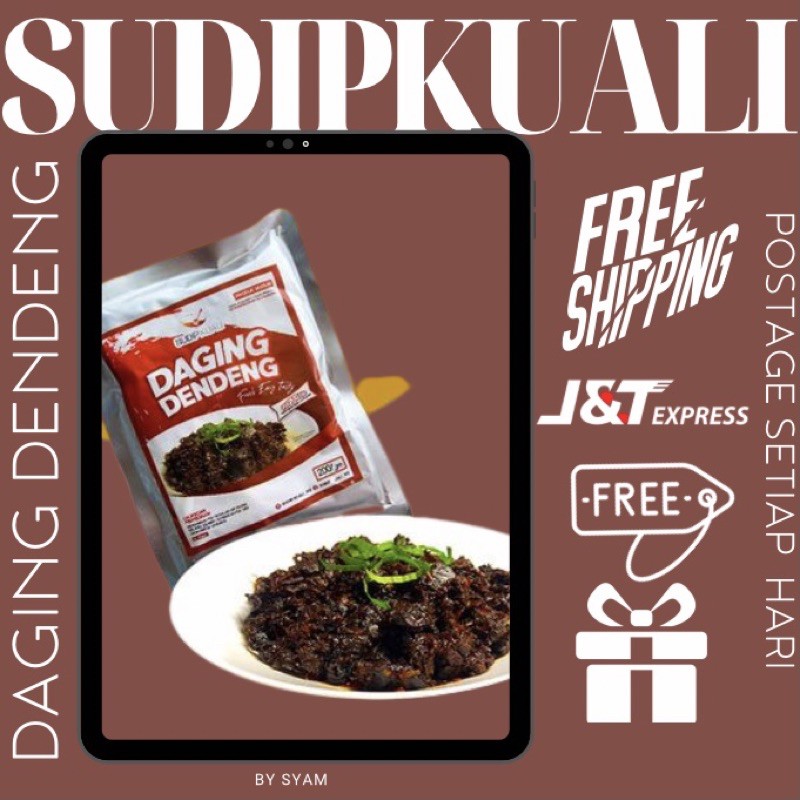 DAGING DENDENG SUDIP.KUALI 🔥PACKAGING BARU！🔥🌸READY TO EAT🌸😋😍 | Shopee ...