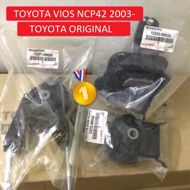 TOYOTA VIOS NCP42 (2003-2006) ENGINE MOUNTING SET (3PCS) ORIGINAL ...