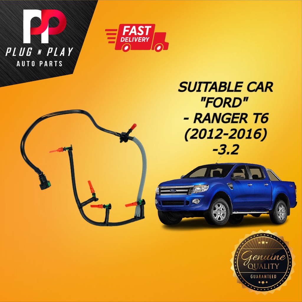 FORD RANGER T6 (2012-2016) 3.2 INJECTOR RETURN HOSE (BH) CODE:T6-IJH2 ...