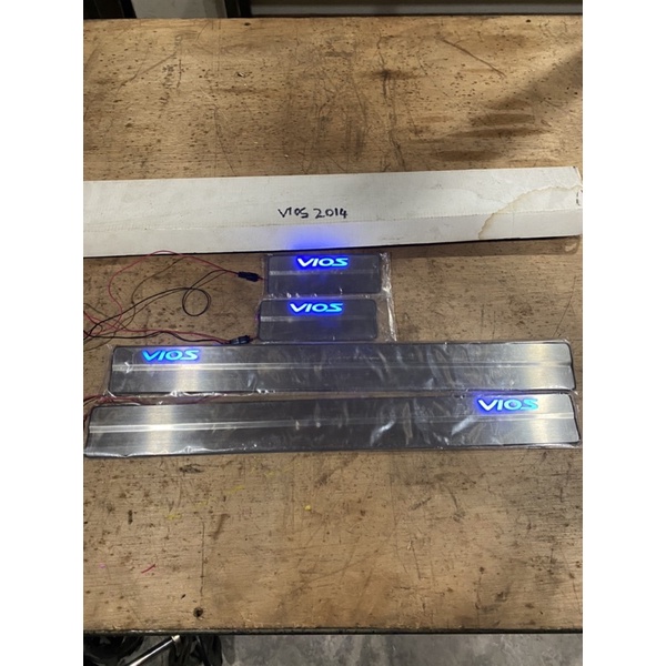 Toyota Vios 2014-2017 Blue LED Door Side Sill Step Plate | Shopee Malaysia