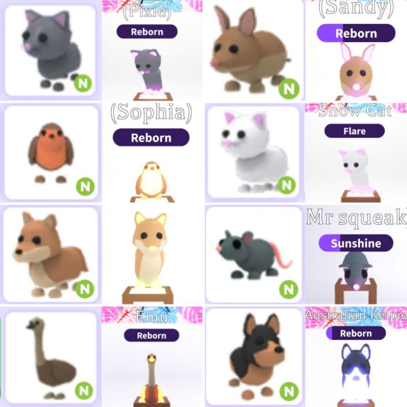Roblox Adopt Me Neon Pets #1 (Common~Rare) | Shopee Malaysia