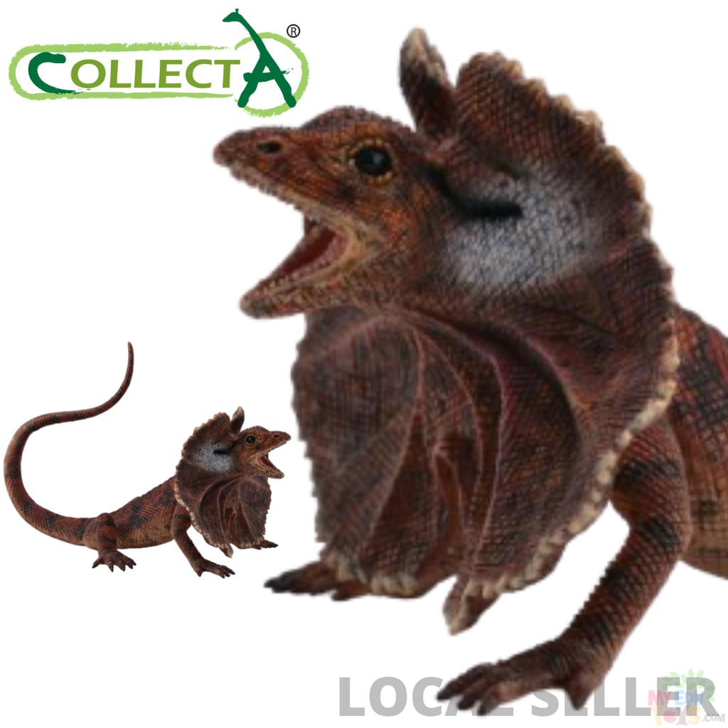 Frill-Necked Lizard - Collecta 88690 Wild Life Reptiles Animal Action ...