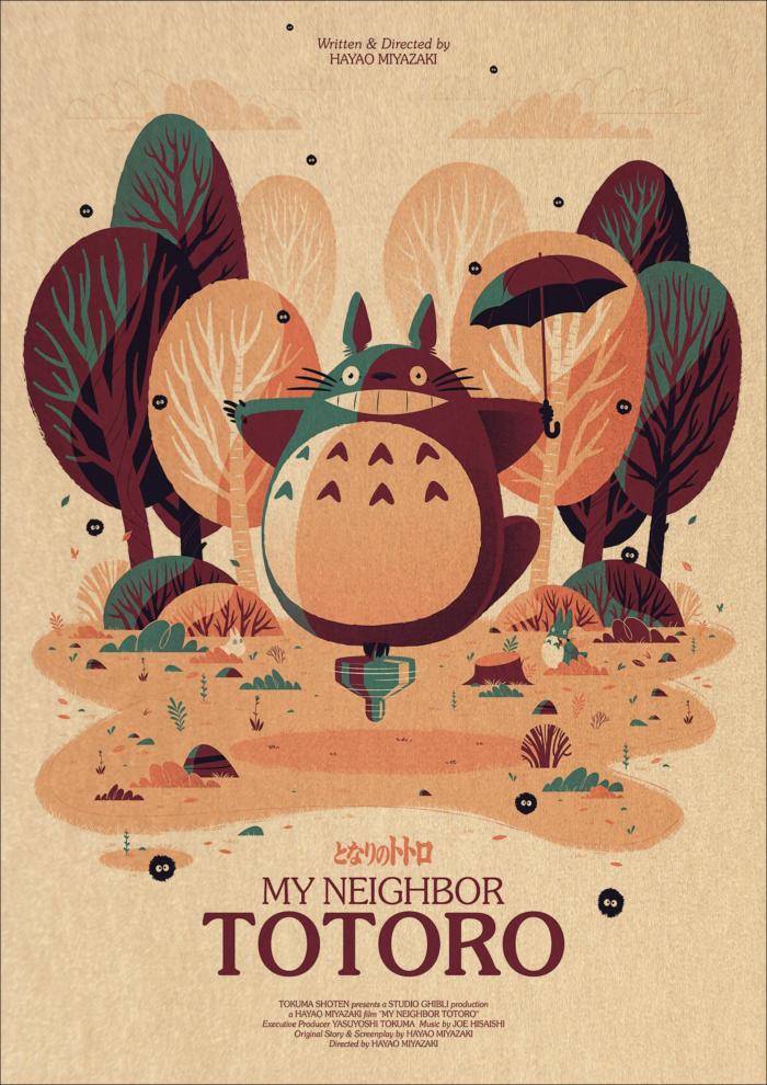 45 Designs Ghibli Miyazaki Hayao Movie Poster Painting Abstract Fancy ...